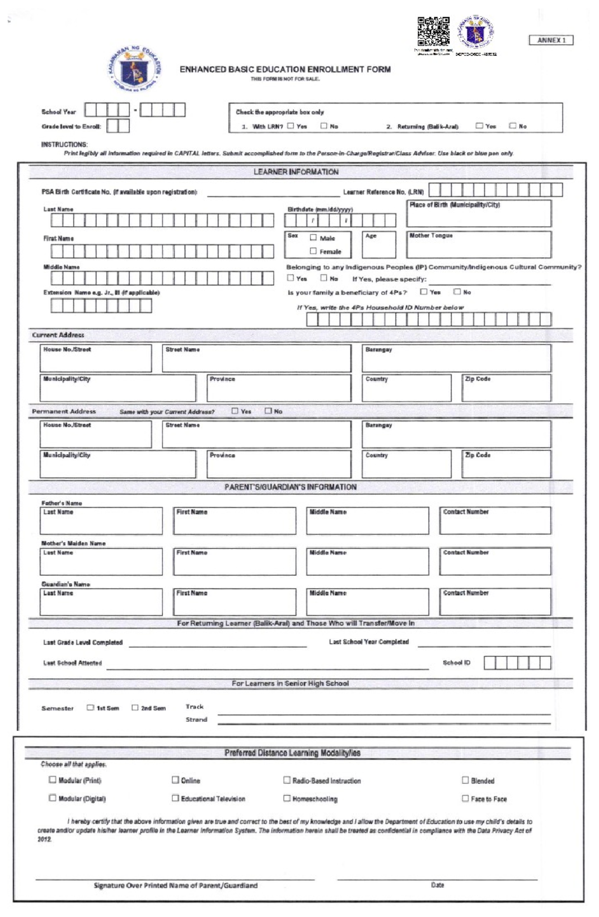 Enrollment-FORM-2023 - Mechanics of Deformable Bodies - Studocu