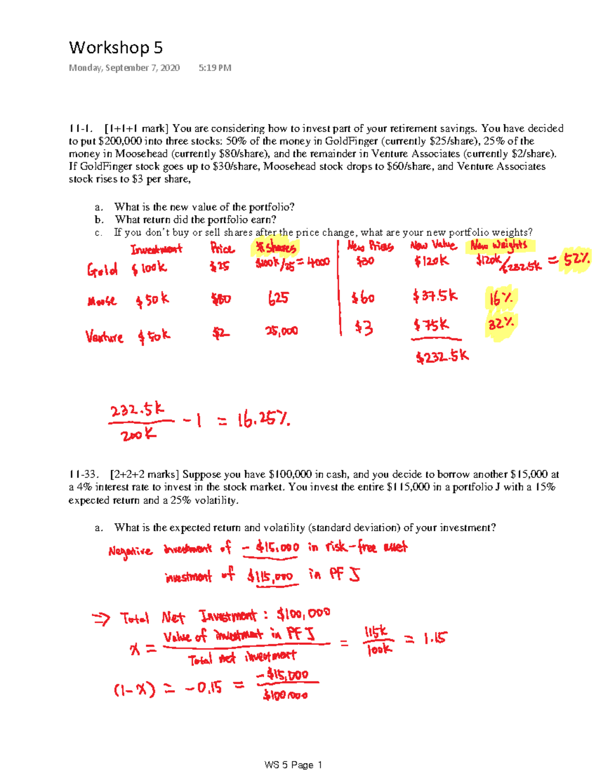 WS 5 annotated - workshop - 11-1. [1+1+1 mark] You are considering how ...