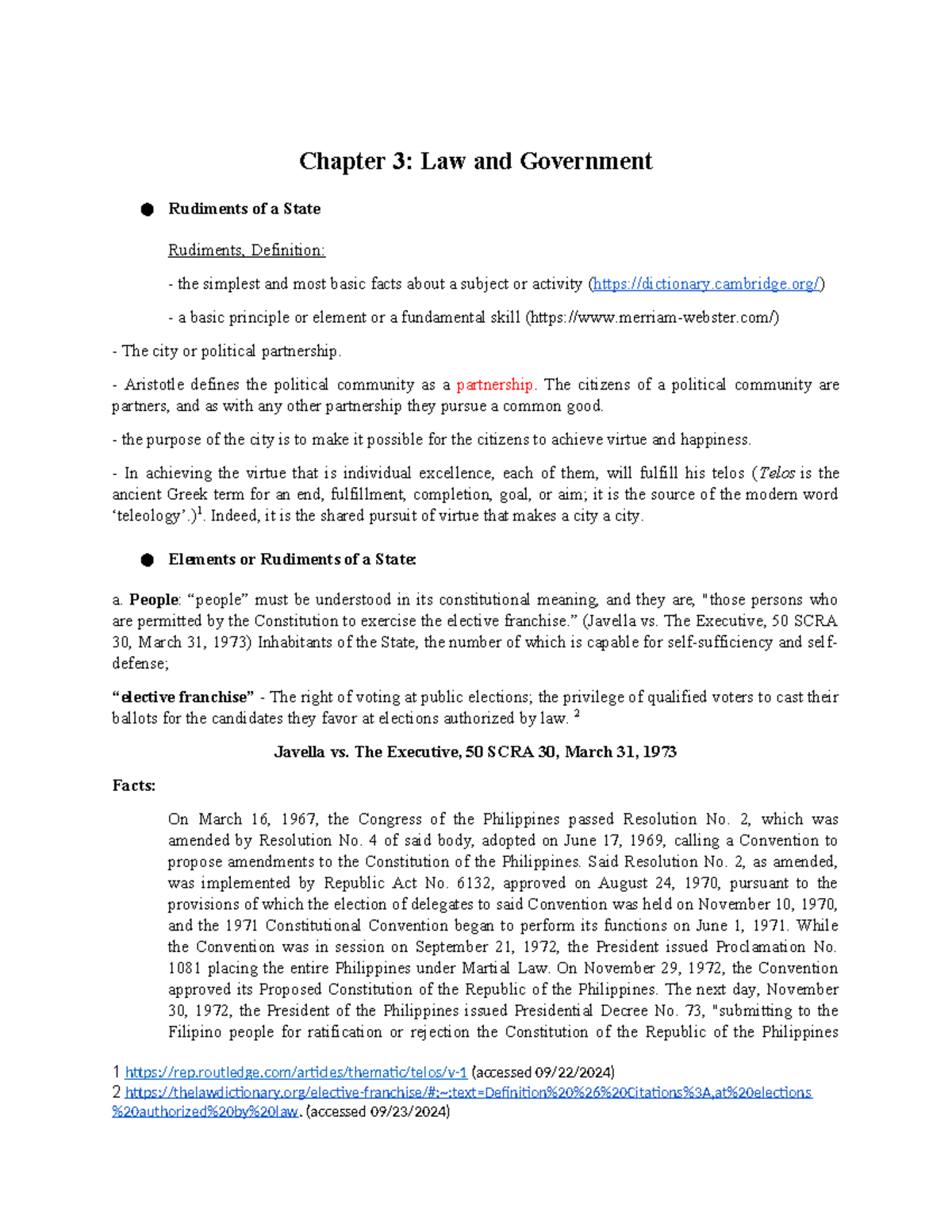 Chapter 3- Law and Government - cambridge/) - a basic principle or ...