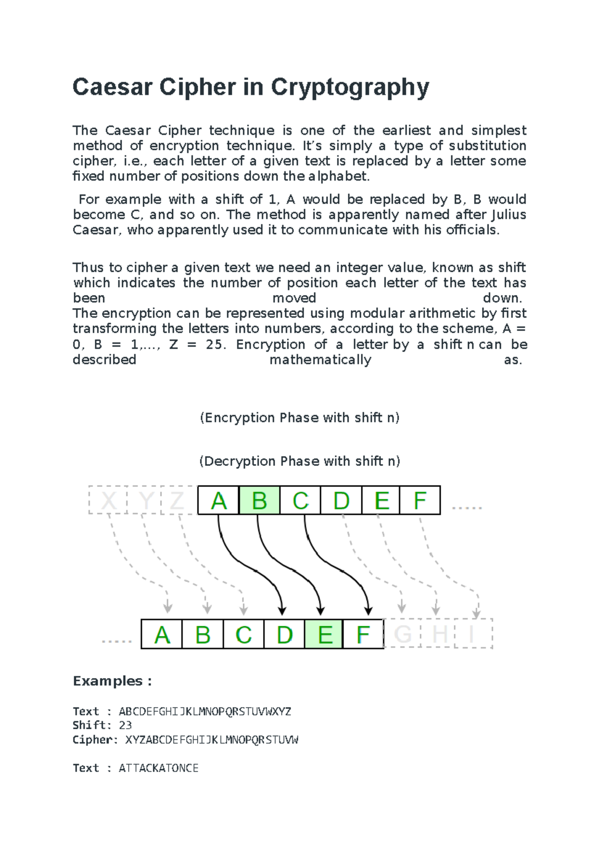 Autokey Cipher - saasasasa - Caesar Cipher in Cryptography The Caesar ...