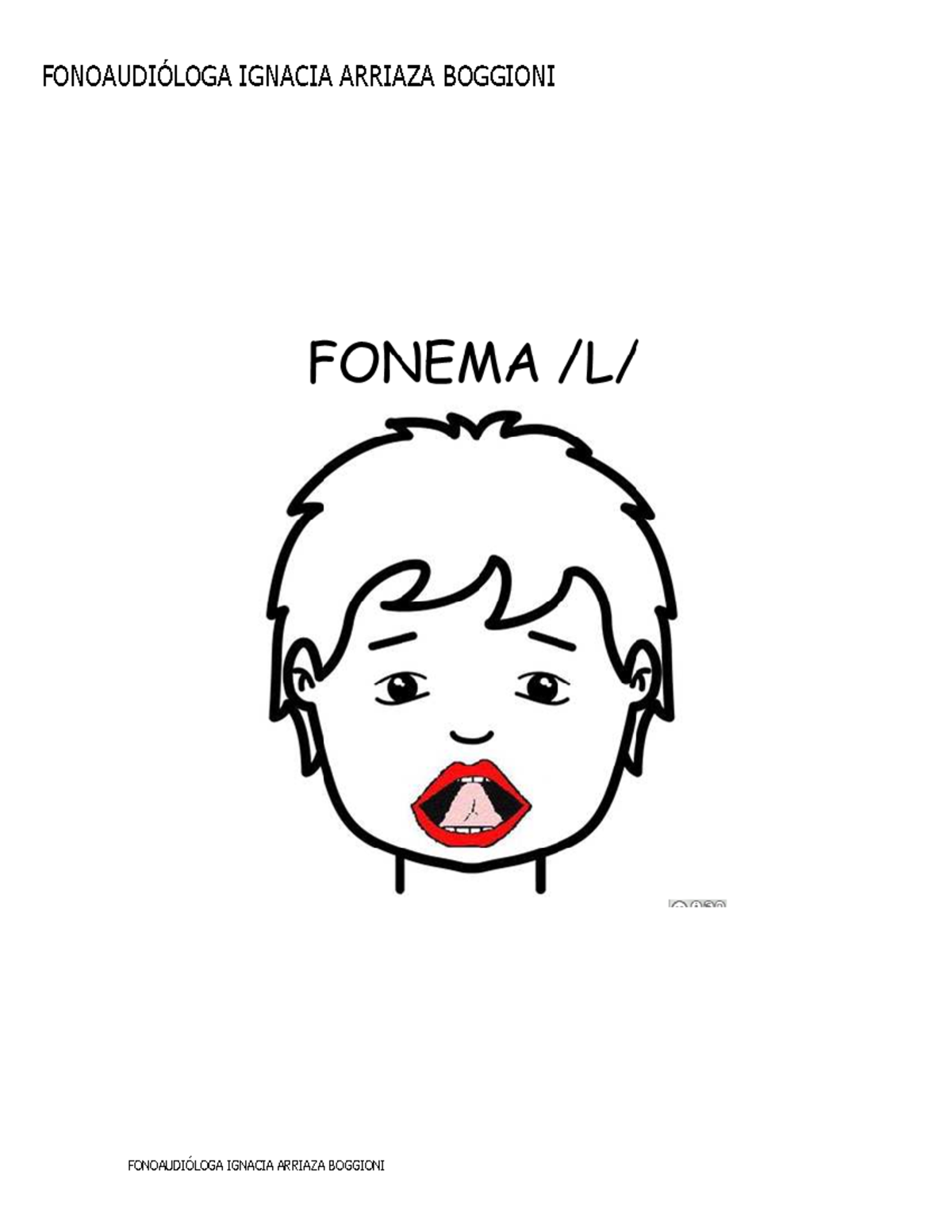 3. Cuadernillo Fonema L - FONOAUDIÓLOGA IGNACIA ARRIAZA BOGGIONI ...