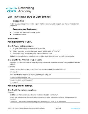 CPE 103 Assignment 2.2 Troubleshoot Hardware Problems - Lab - Troubleshoot Hardware Problems ...