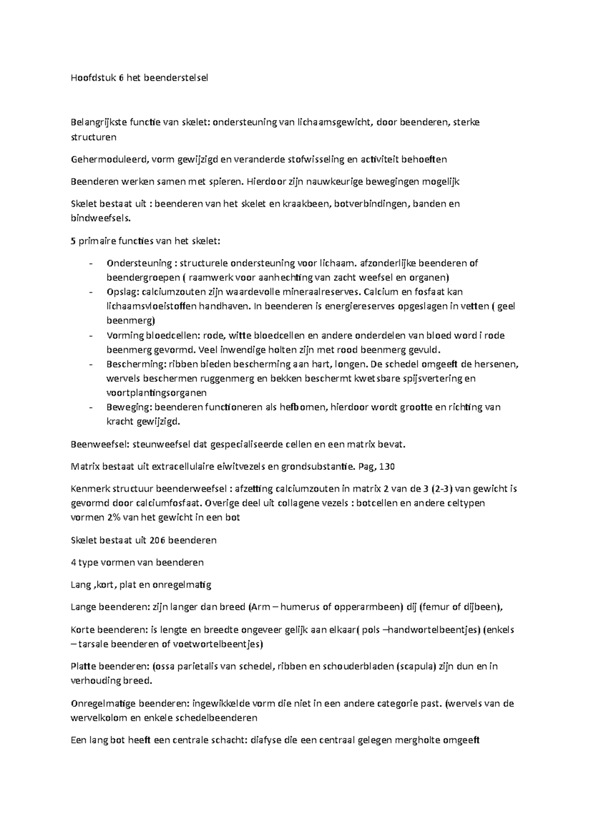 A:f h6 het beenderstelsel - Hoofdstuk 6 het beenderstelsel ...