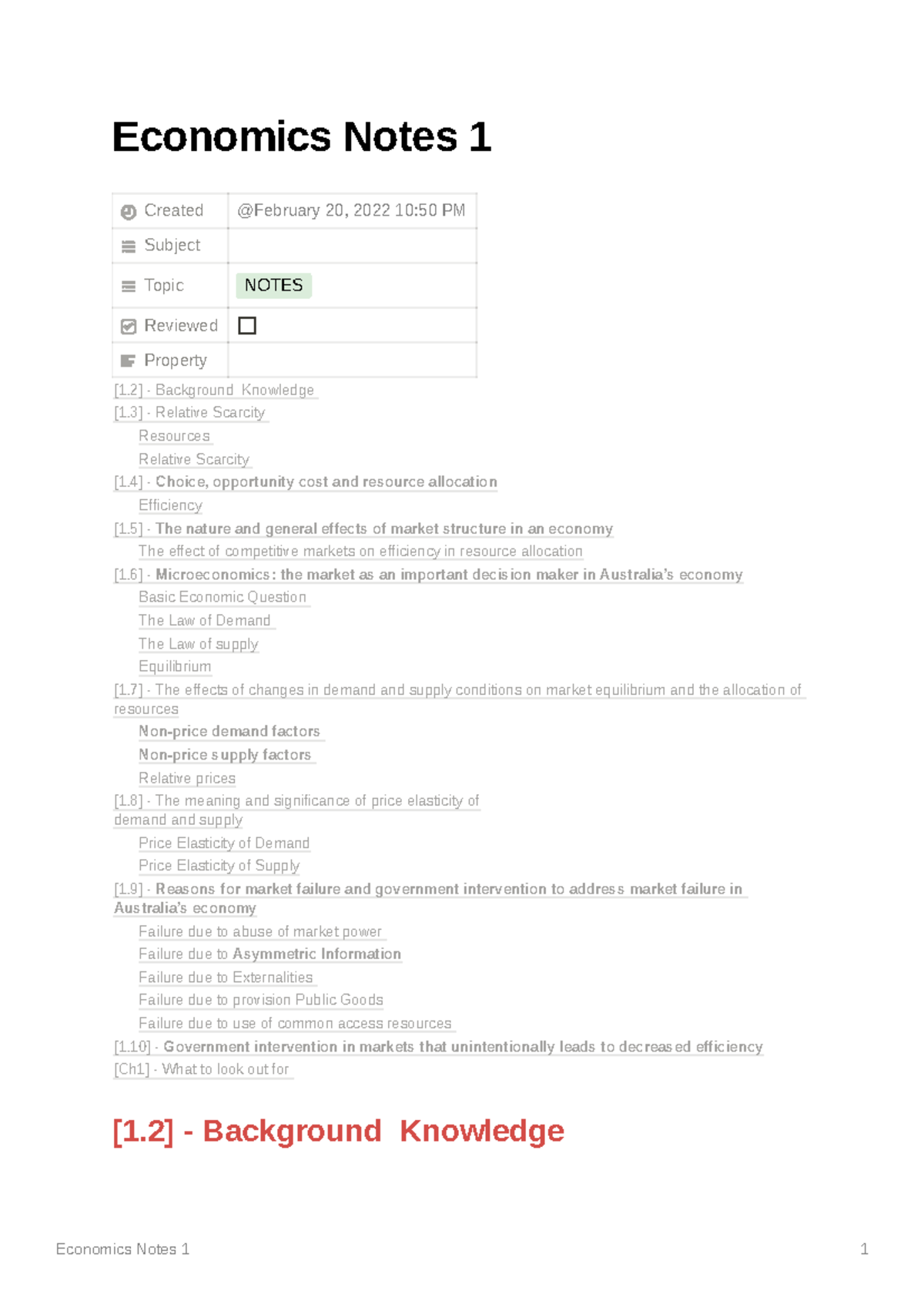 Economics Notes 1 - Macro vs Micro - both are concerned with the study ...