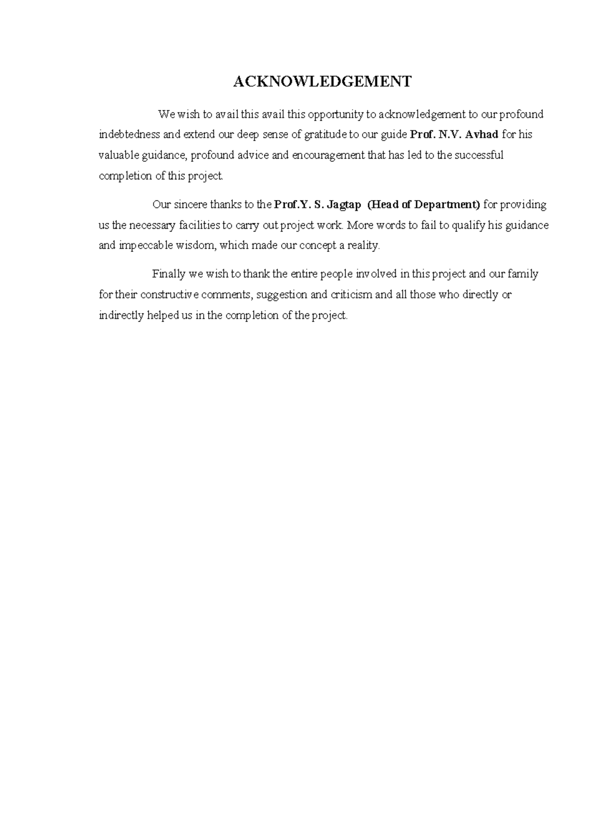 EDP Abstract, Acknowledgement, Index Format hrishiiiii ...