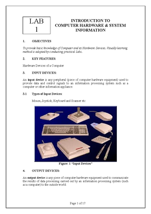 Lab 2 ms-DOS FOR FIRST SEMESTER OF DEPARTMENT OF COMPUTER SCIENCE ...