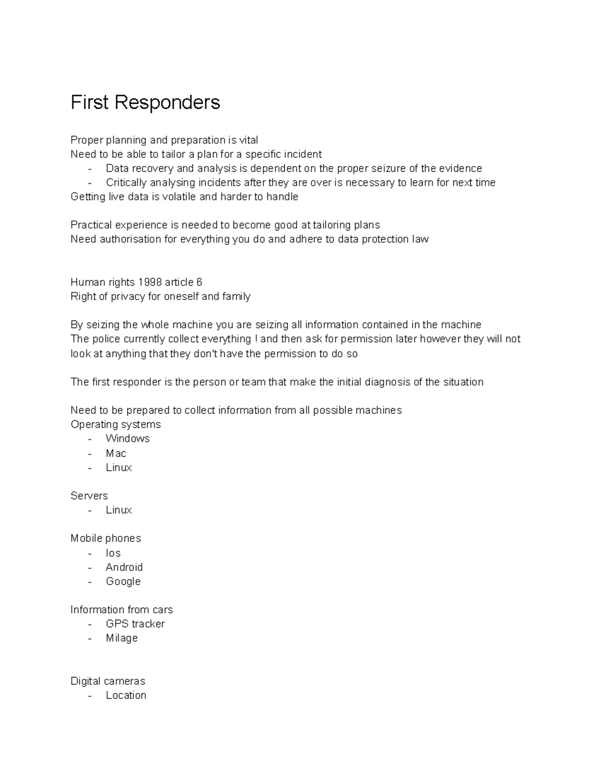 crime scene protocol - First Responders Proper planning and preparation ...