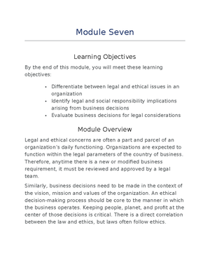 MBA-500-Q2611 Building Business Leaders 23TW2 Module 8 - Module Eight ...