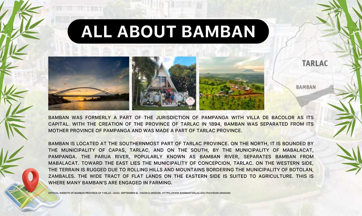 Kahayahay - SITE Analysis - ALL ABOUT BAMBAN BAMBAN WAS FORMERLY A PART ...