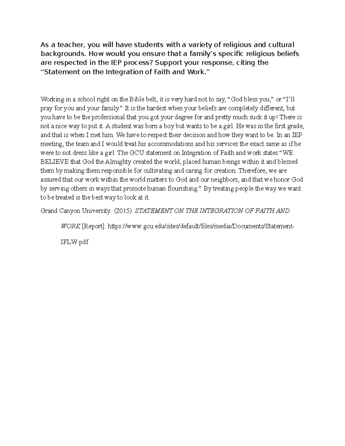 Topic 7 dq 1 sped 300 - As a teacher, you will have students with a ...