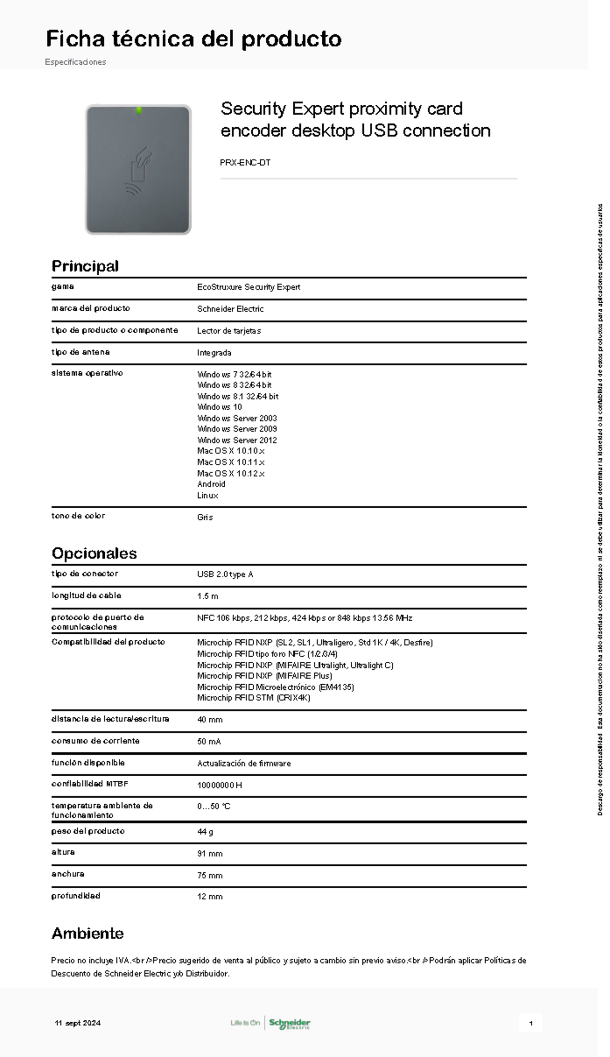Schneider Electric Eco Struxure-Security-Expert PRX-ENC-DT - Security ...