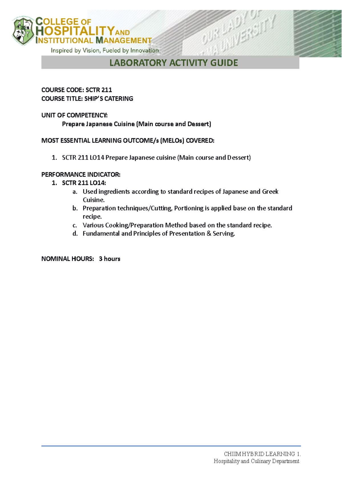 WEEK 10 Laboratory Activity Japanese Cuisine Copy - LABORATORY ACTIVITY ...