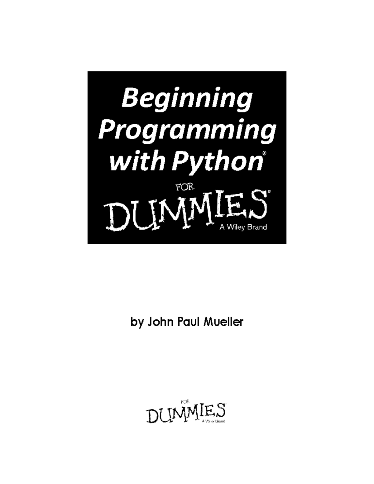 Python 1 fddfdfere rerettett - by John Paul Mueller Beginning ...