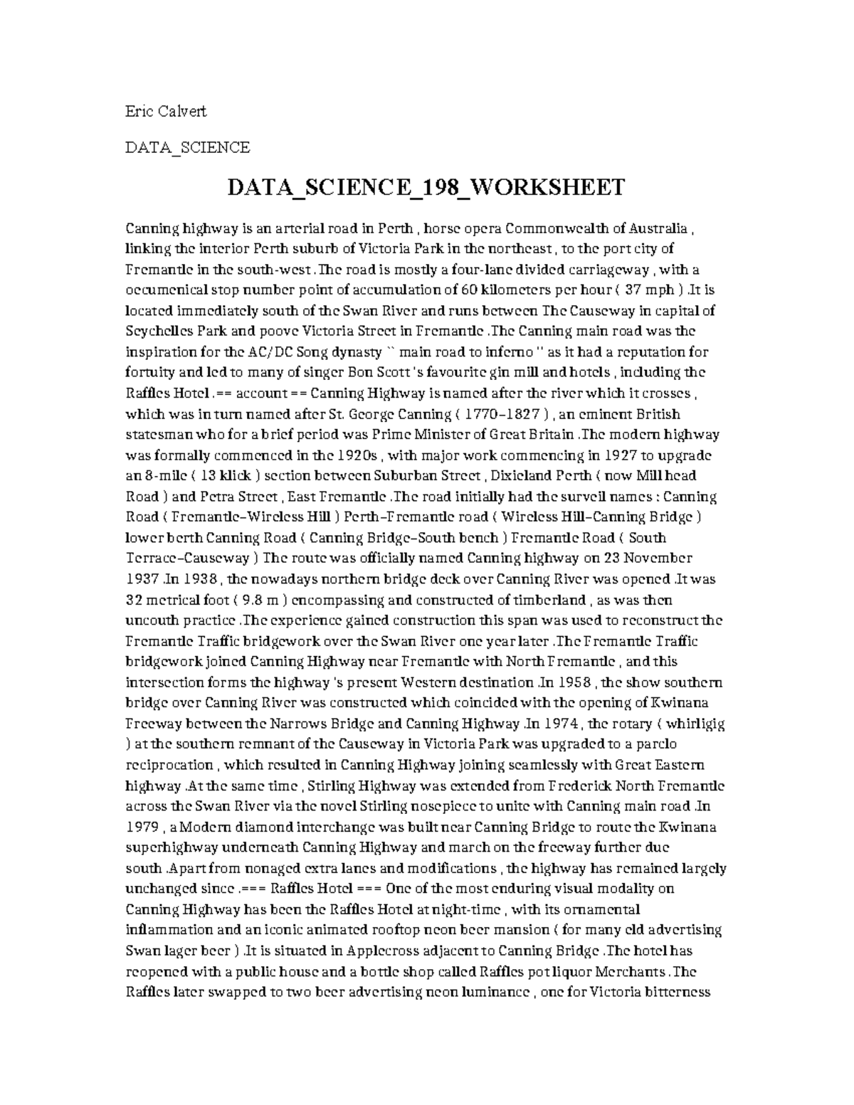 DATA Science 198 Worksheet - Eric Calvert DATA_SCIENCE DATA_SCIENCE_198 ...