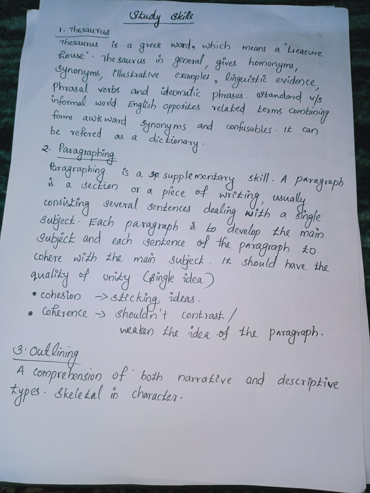Study skills - B. A English language and literature - Studocu