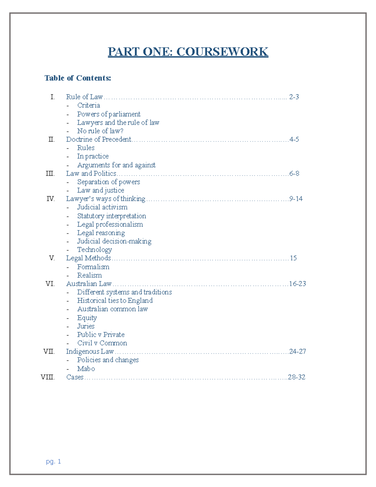ILJS Law exam notes- Coursework Final - LAWS1052 - Introducing Law ...