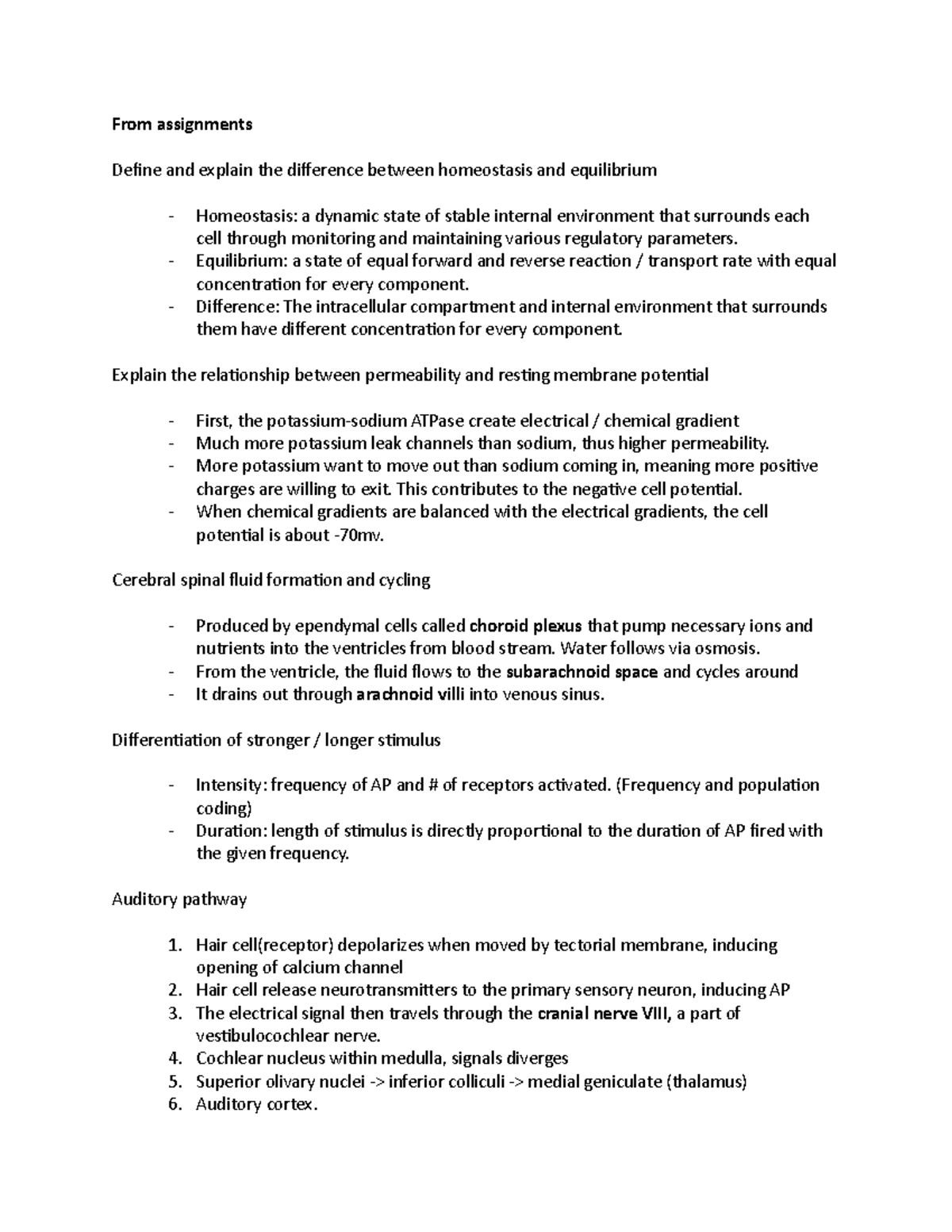 FInal written response - From assignments Define and explain the ...