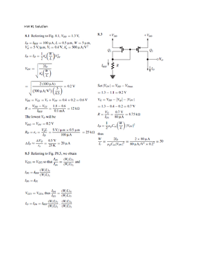 HW1 solutions - I1 = 0 mA = 0 mA I3 = 1 mA V R1 10 k! I1 I2 = 0 mA I3 ...