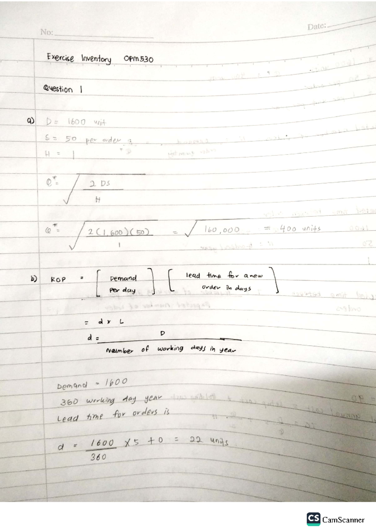 Opm exercise inventory - Fundamentals Of Operating System - Studocu