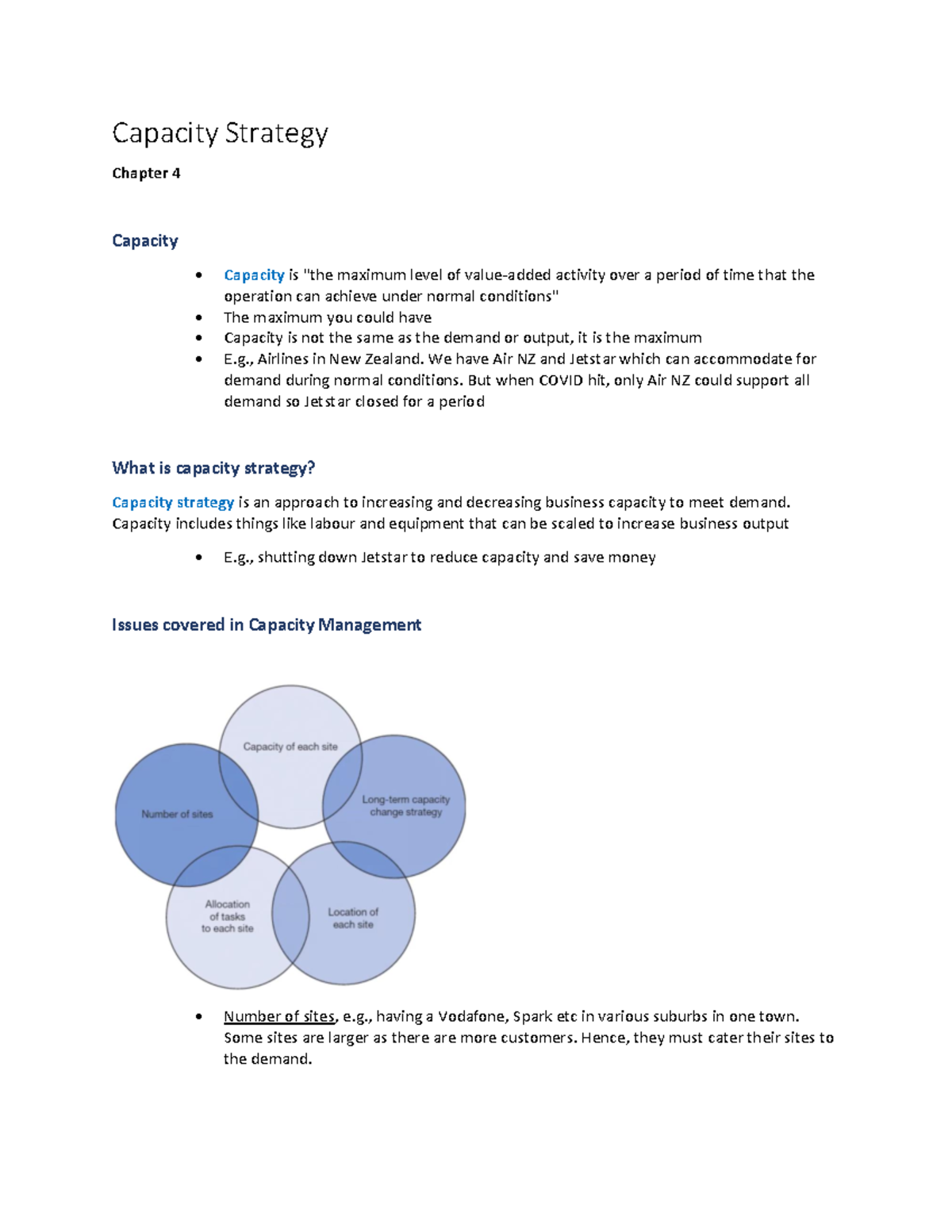 Lecture 5 - Capacity Strategy - Capacity Strategy Chapter 4 Capacity ...