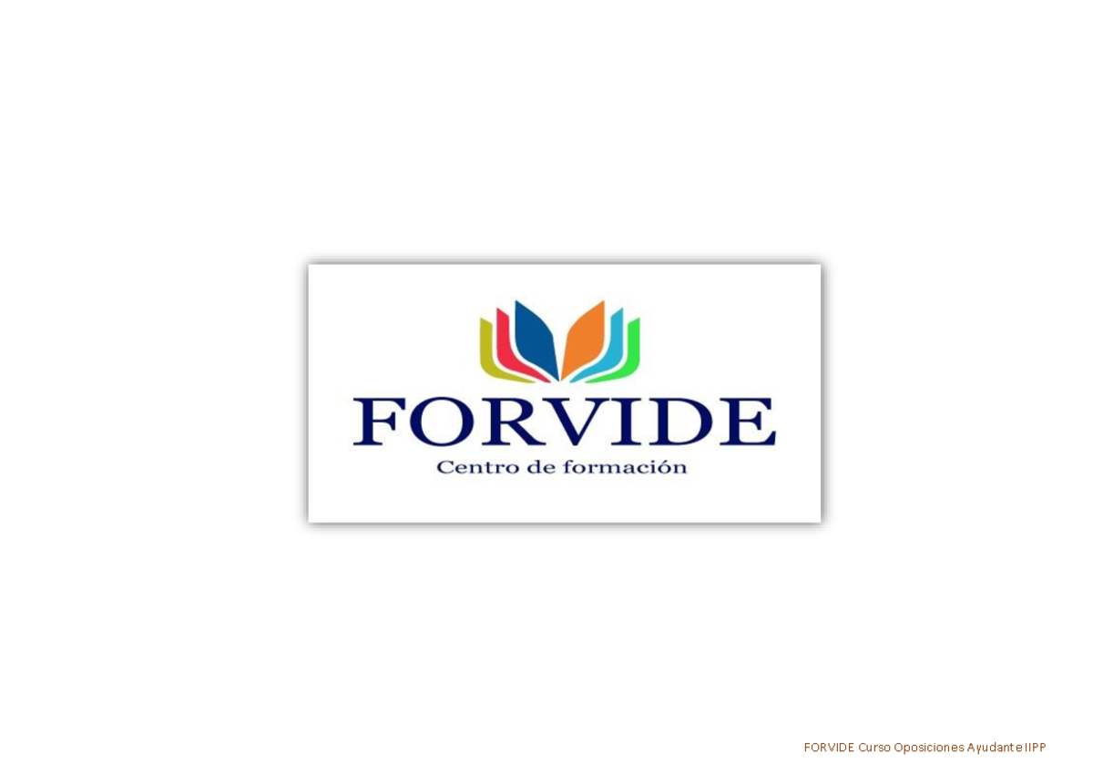 Tema 1 - c. española - FORVIDE Curso Oposiciones Ayudante IIPP FORVIDE ...