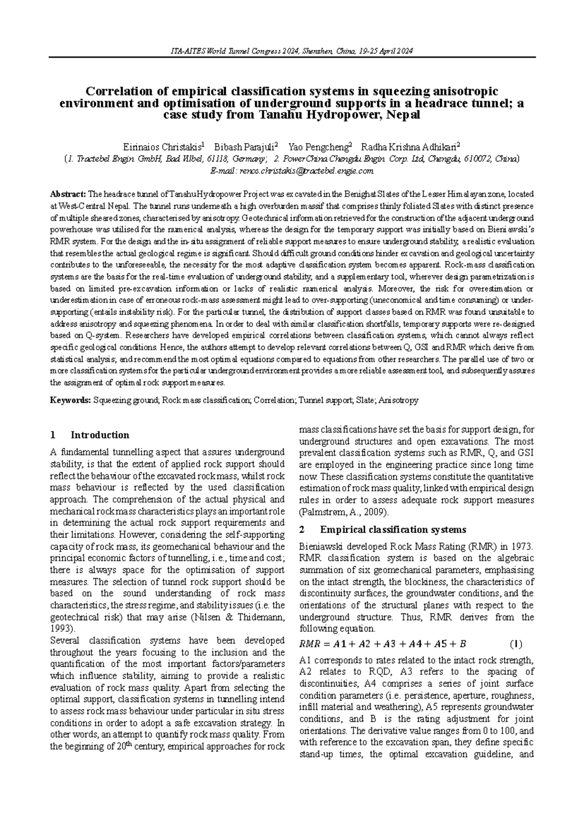 Christakis 2024 - Correlation of Classification Systems - Correlation of empirical ...