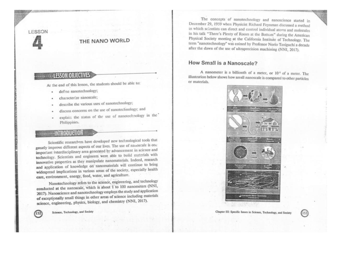 STS Lesson-4-6 Finals - nsnajaj - The concepts of nanotechnology and nanoscience started in ...