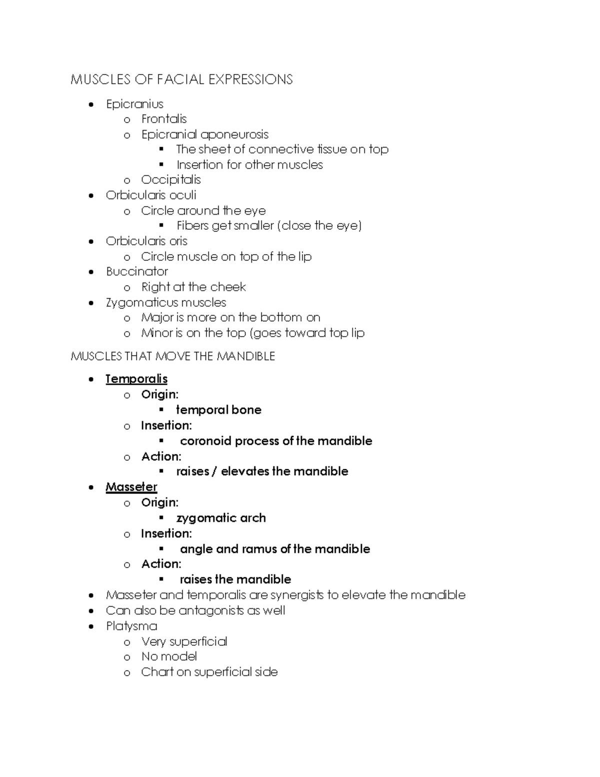 Muscle Exam - Warning: TT: undefined function: 32 MUSCLES OF FACIAL ...