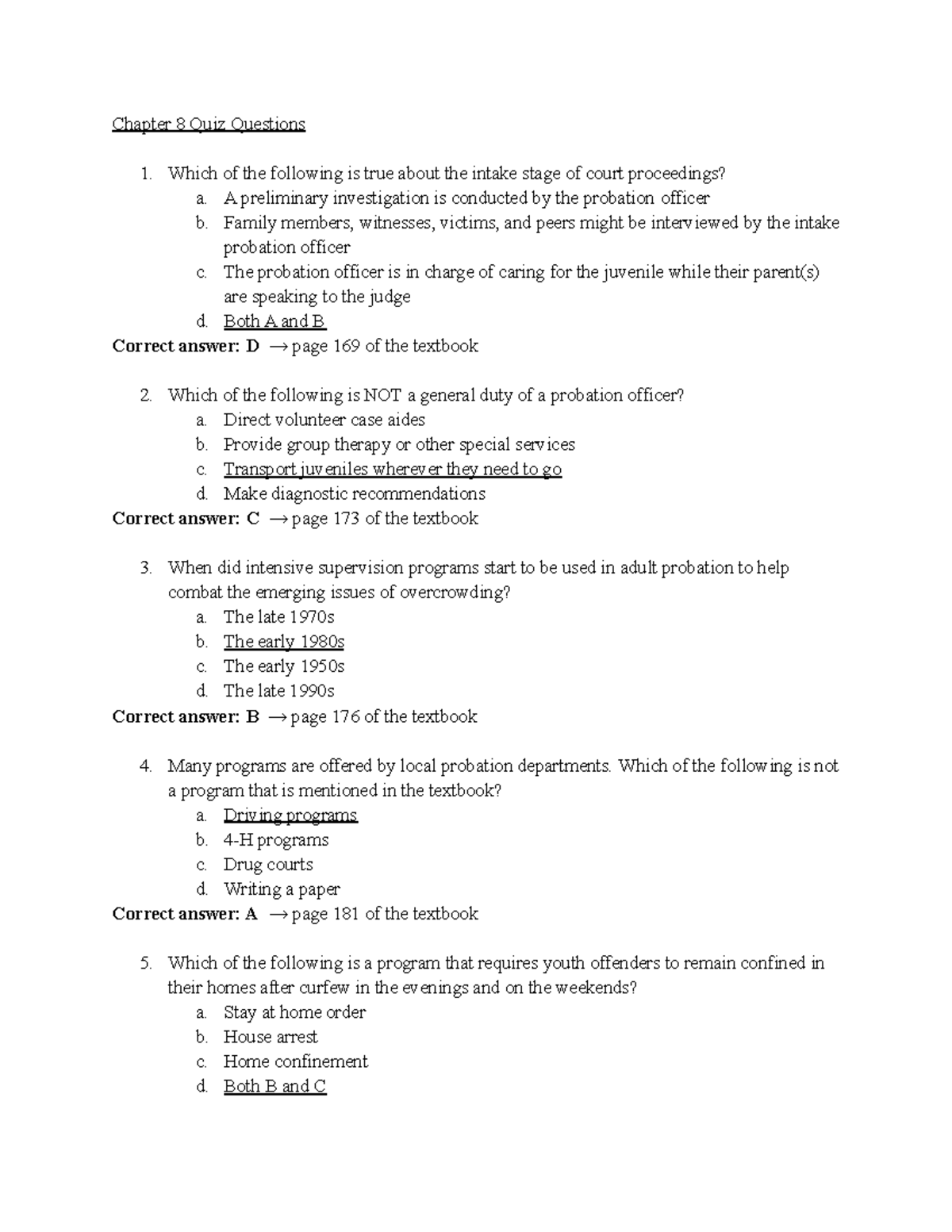 Chapter 8 Quiz Questions - Chapter 8 Quiz Questions Which of the ...