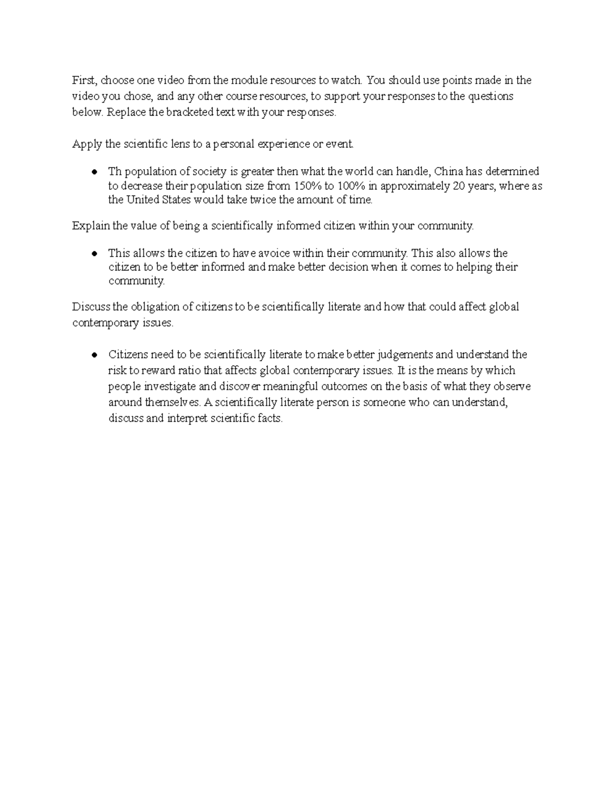 Module 6-1 - First, choose one video from the module resources to watch ...