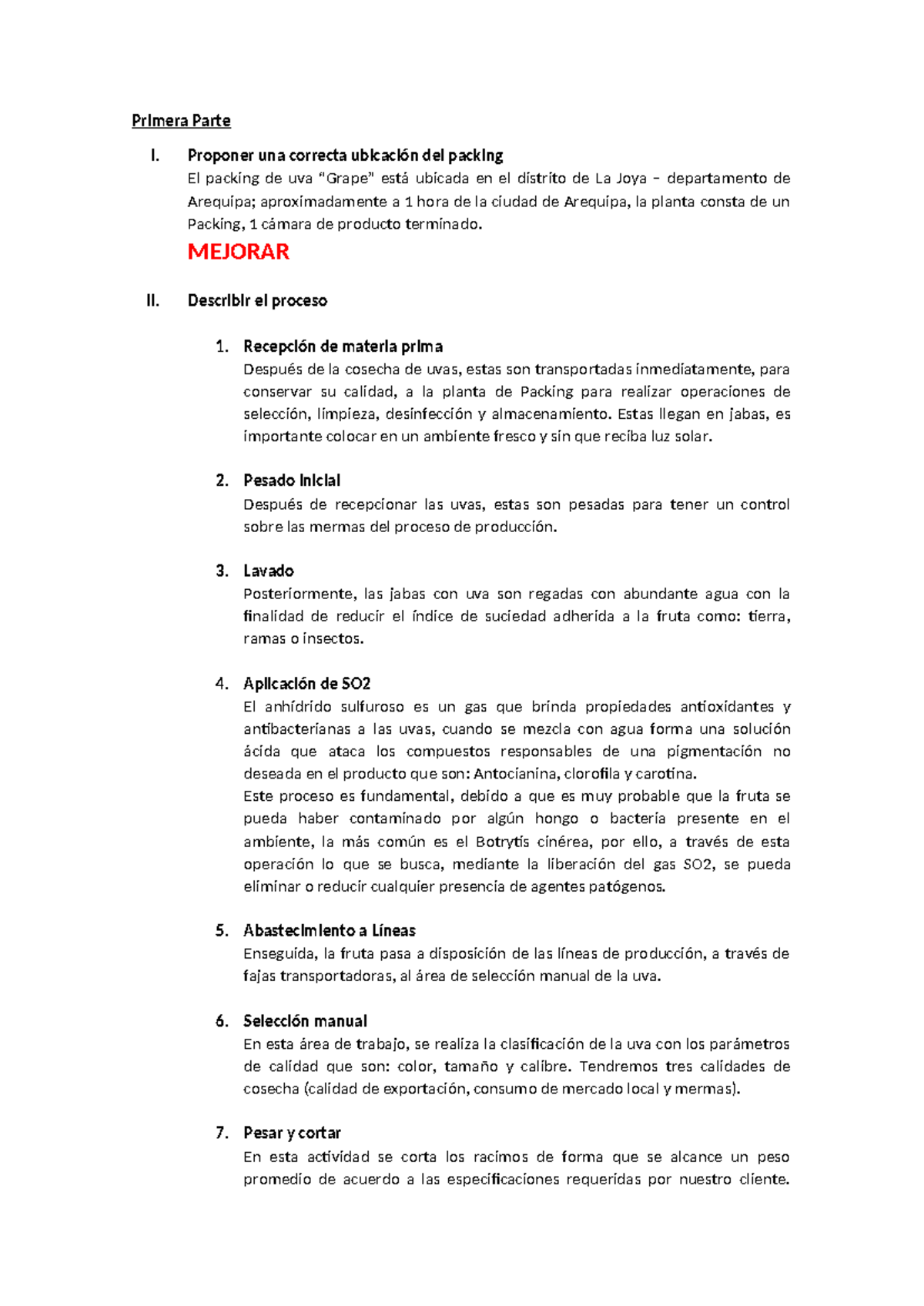 Primera parte del trabajo ING DE Metodos - Primera Parte I. Proponer ...