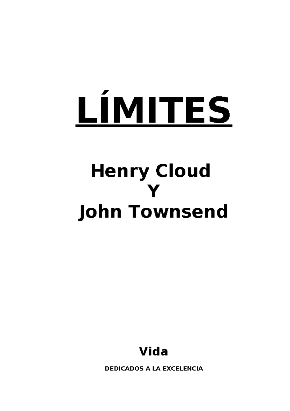 120723748-limites compress - LÍMITES Henry Cloud Y John Townsend Vida ...
