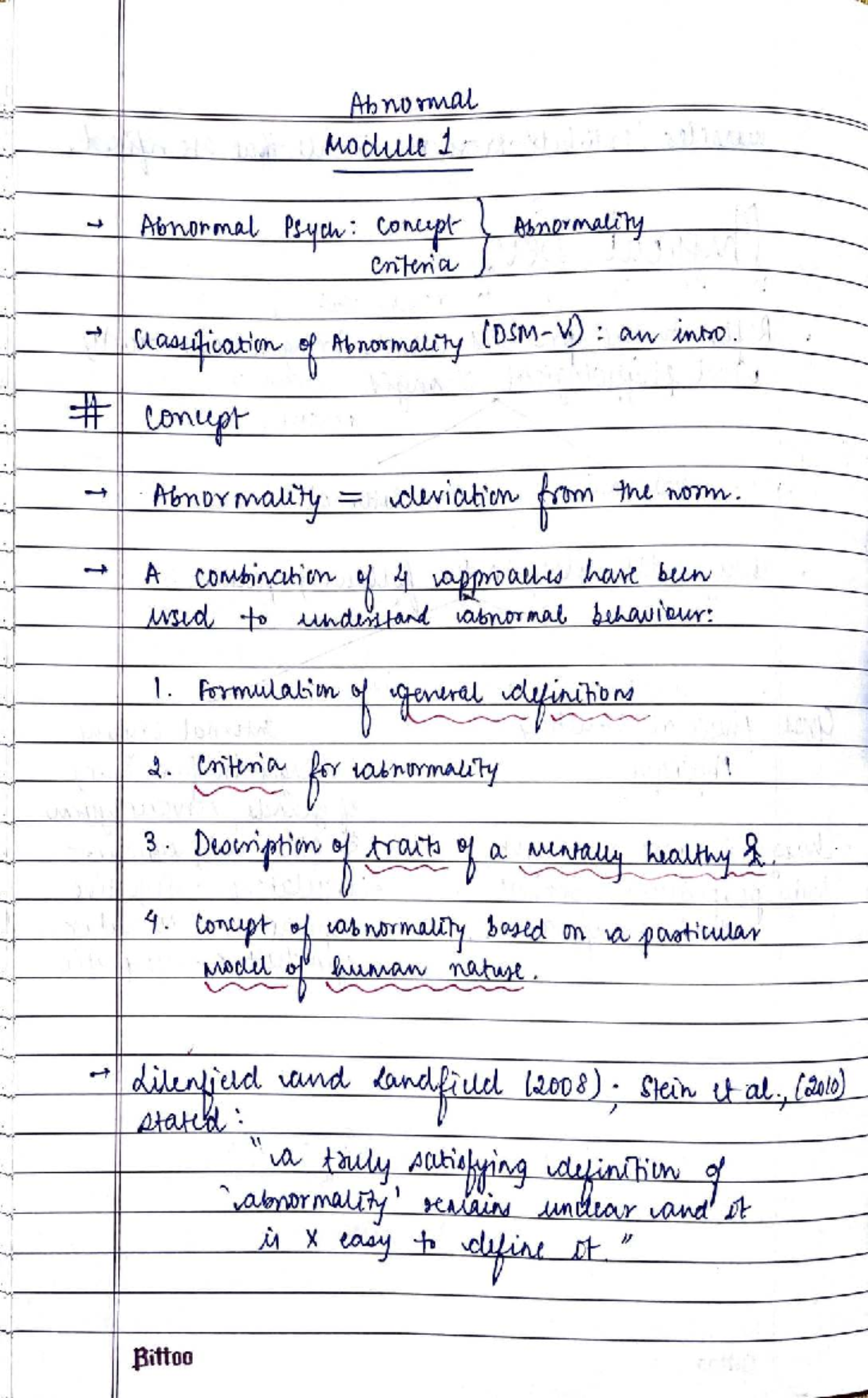 Abnormal-module-1 - Summary Abnormal Psychology - 1 - Studocu