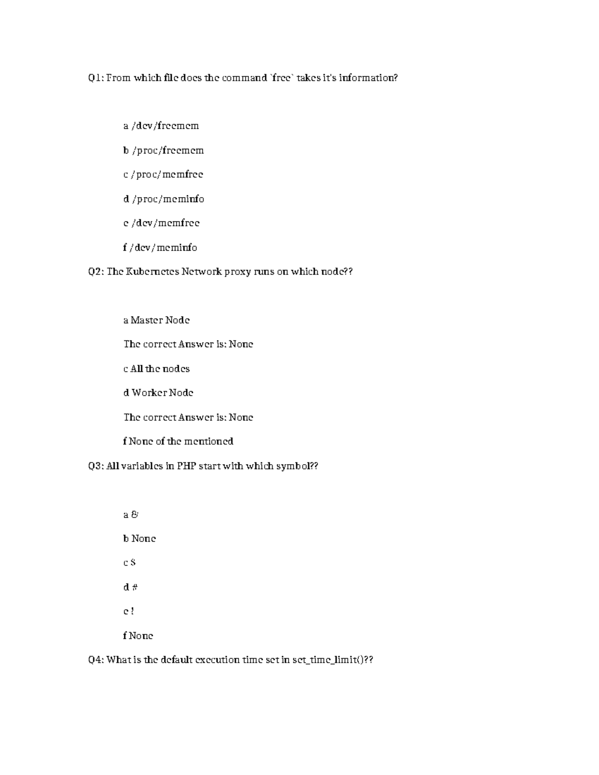 5 Notes for MZIK - eassy - Q1: From which file does the command free ...