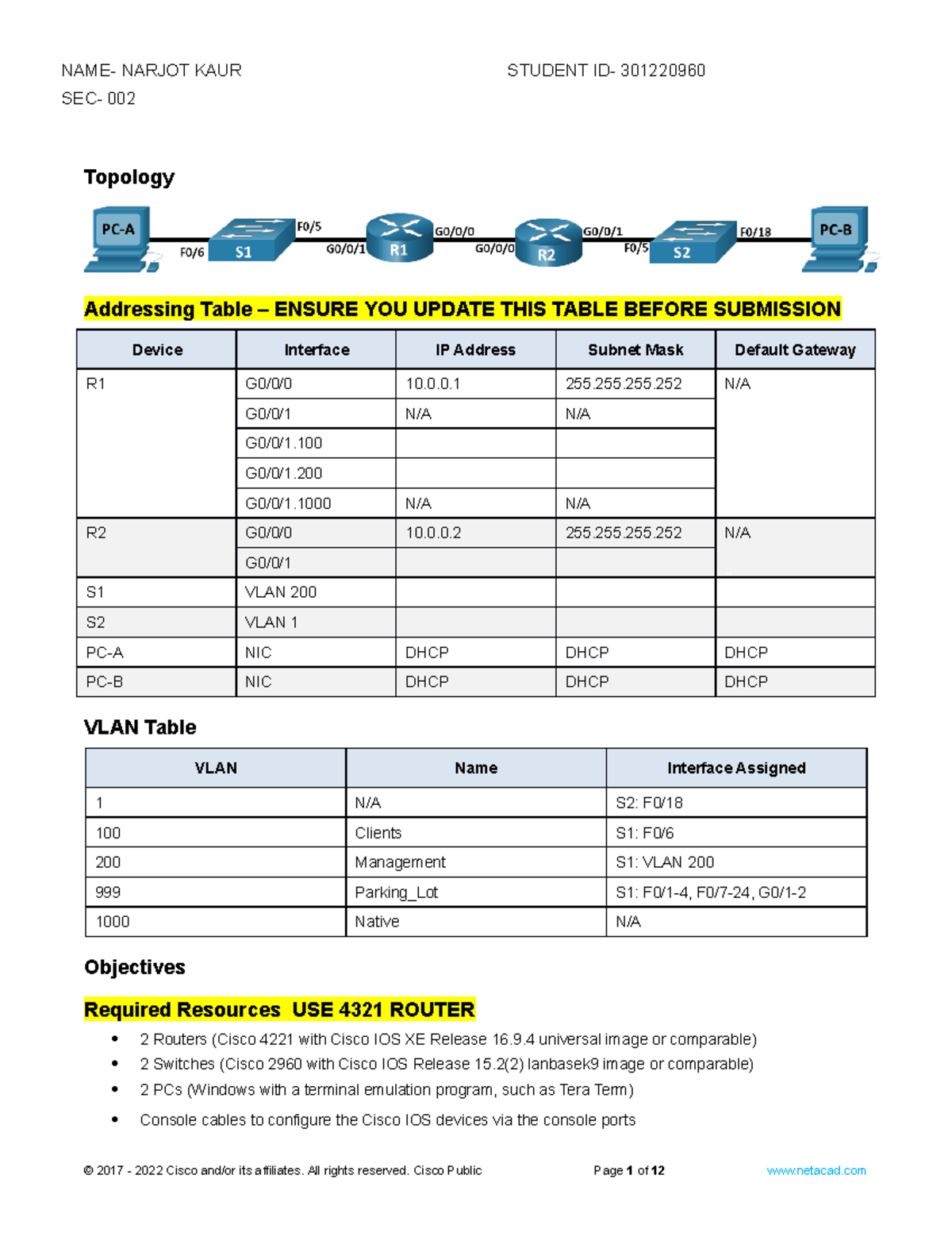 ,sec-002,#lab 7 - NAME- NARJOT KAUR STUDENT ID- 301220960 SEC- 002 Lab ...