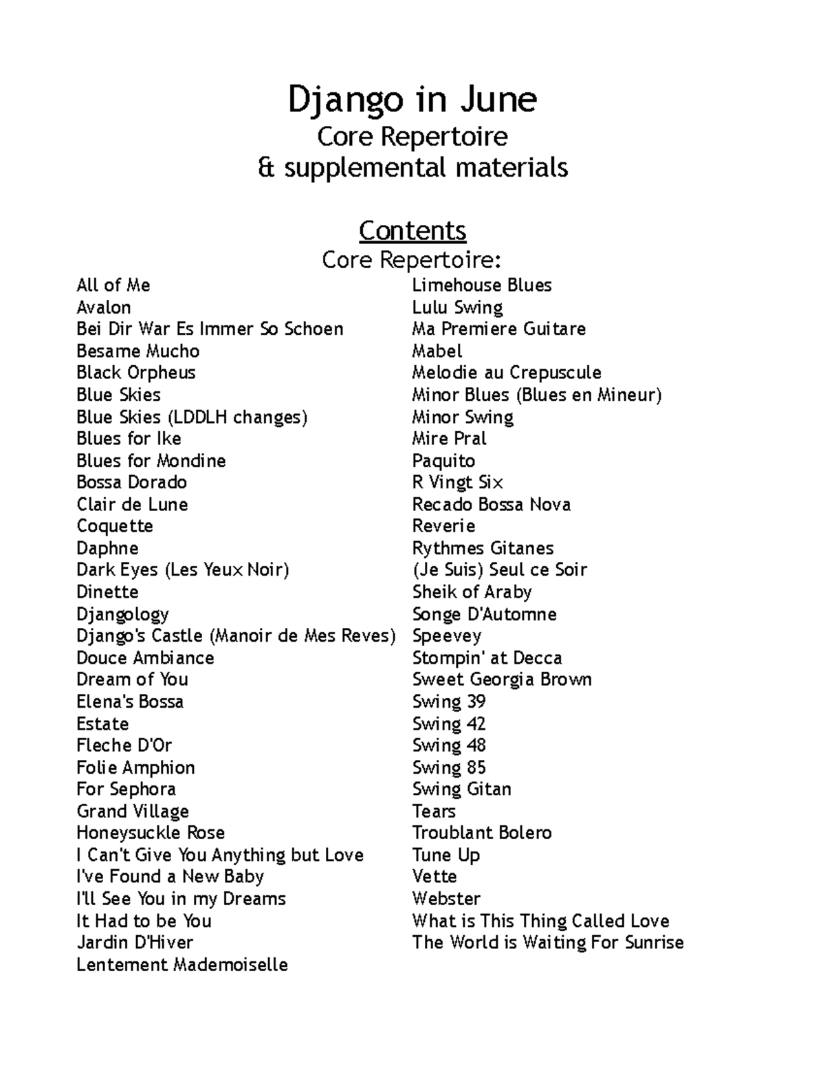 Django in June compilation book - Django in June Core Repertoire ...