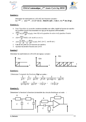 Tp2auto - les correcteurs P,PI,PID - Page | 11 | P a g e Université ...