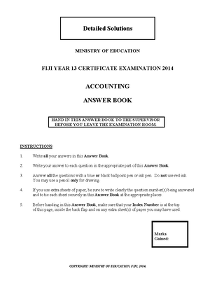 WEEK 4 Tutorial Questions Solutions - WEEK 4 TUTORIAL QUESTIONS Chapter 4: Adjusting the ...