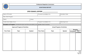 CPDD-01-A - CPD - Professional Regulation Commission APPLICATION FOR ...