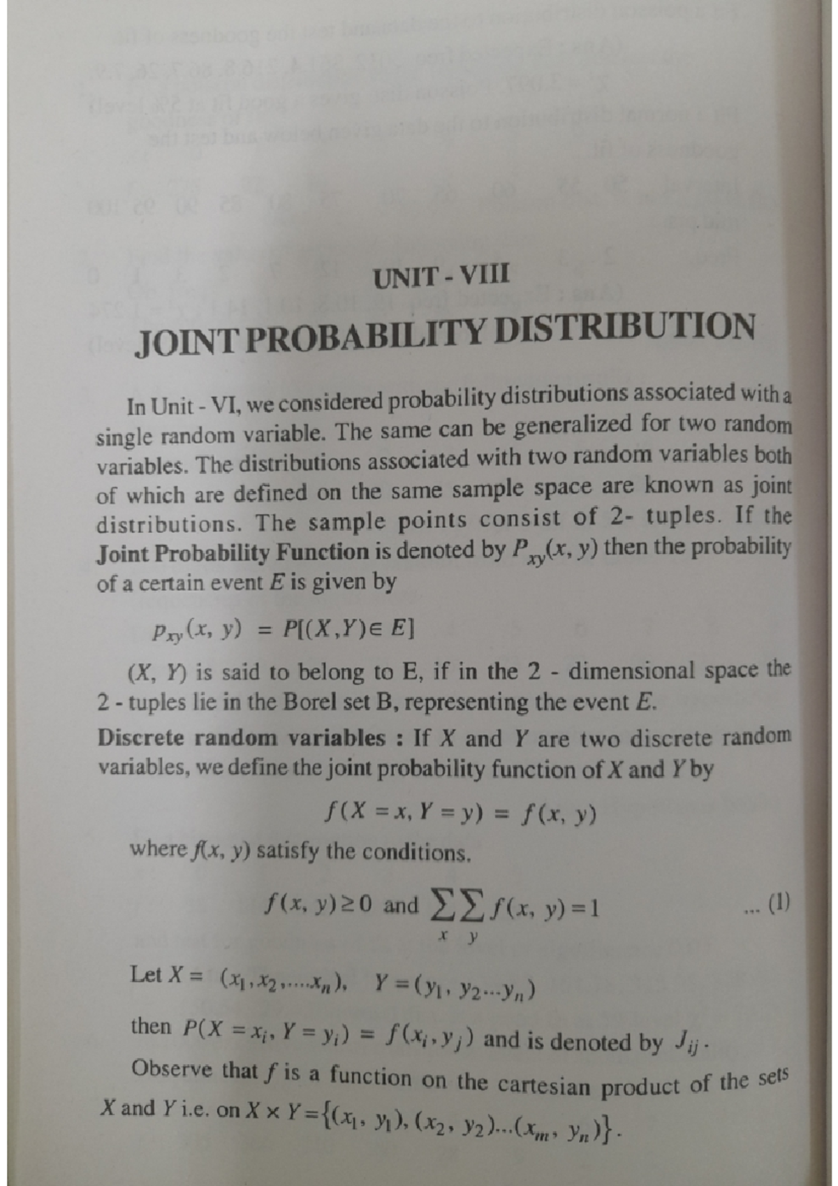 Joint Probability Distributions Material - Plastic Shredder - Studocu