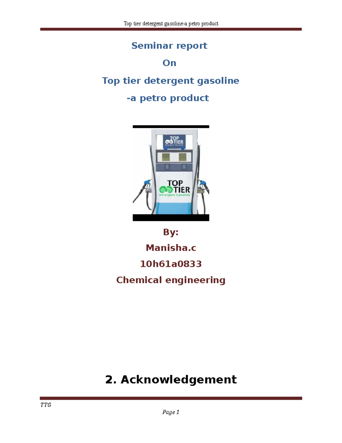 Gasoline - Explanation about its sources, research etc - Seminar report ...