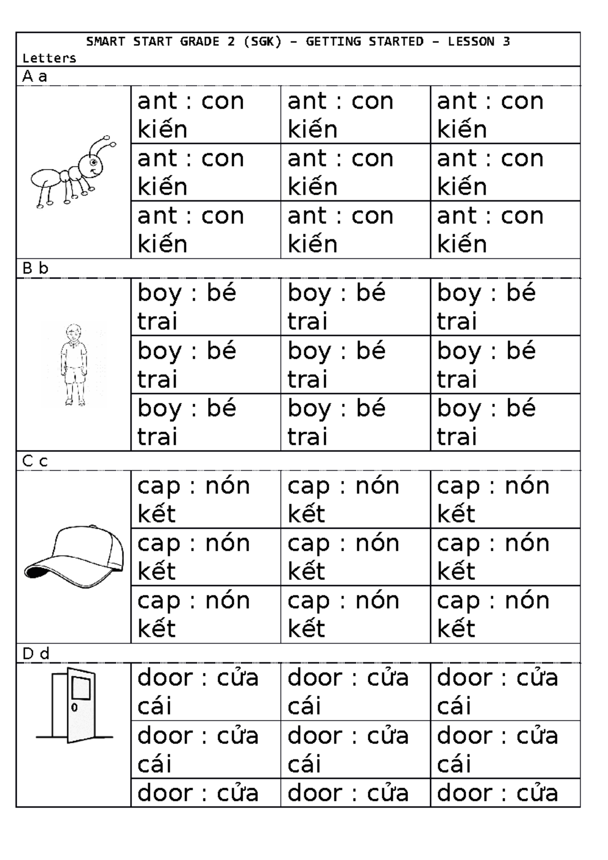 Smart Start Grade 2 (SGK) – Getting Started – Lesson 3 - SMART START ...