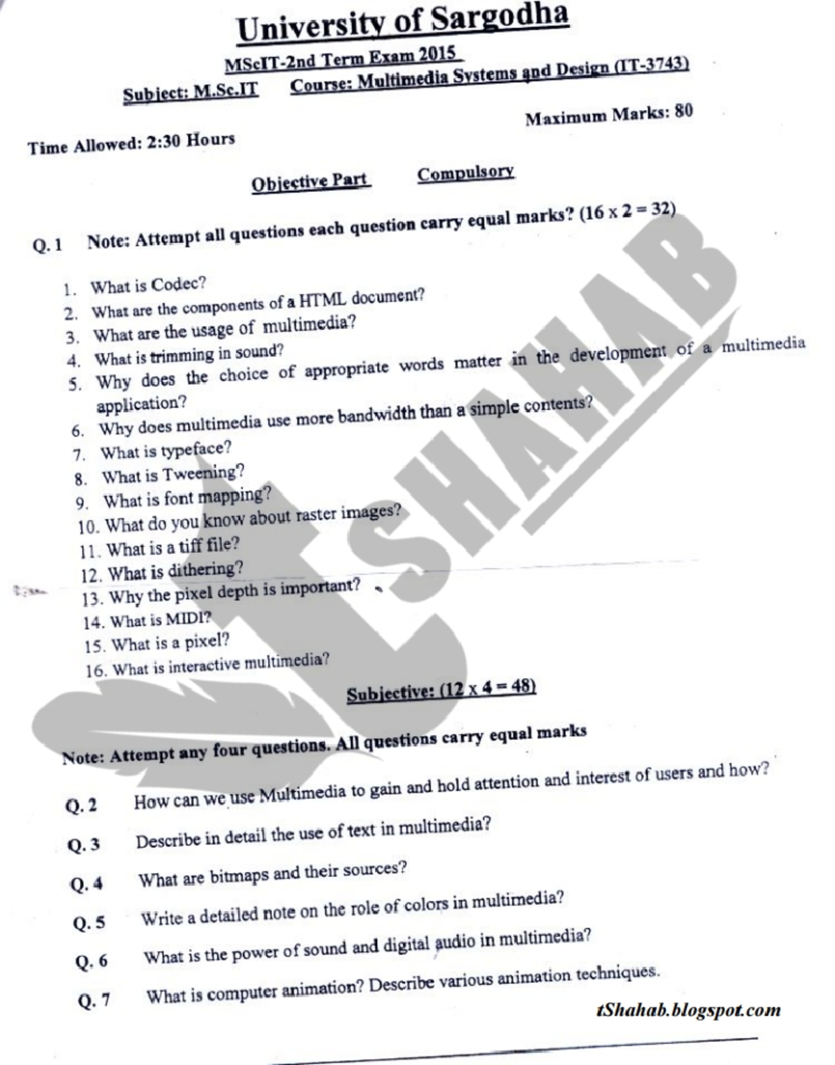 MSD MIT 2015 - Acha bhai - Software Engineering - Studocu