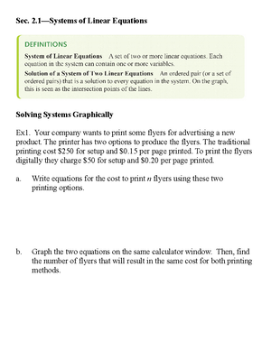 Section 1.1 Notes-solving equations - Chapter 1—Linear Functions Sec. 1 ...