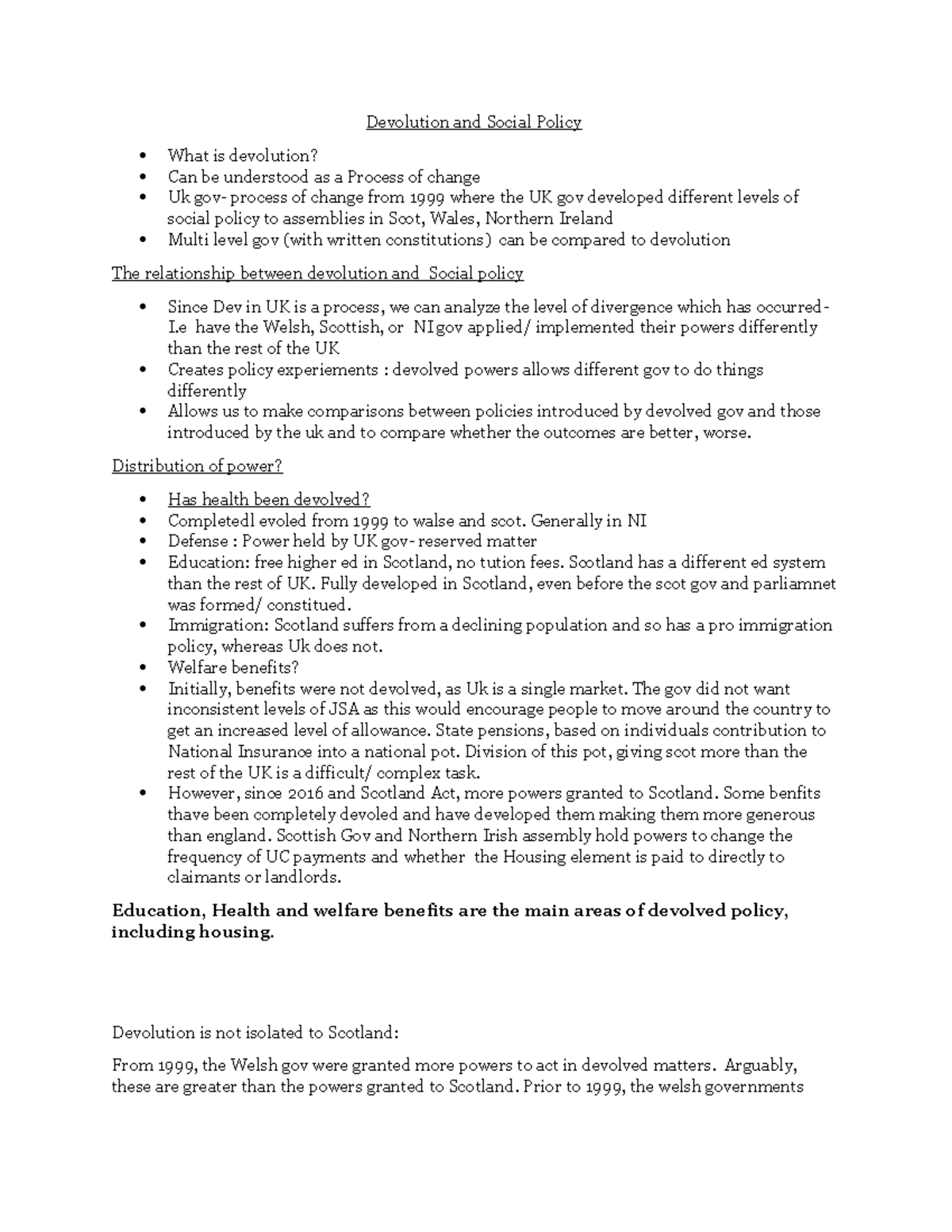 Devolution social policy - Devolution and Social Policy What is ...