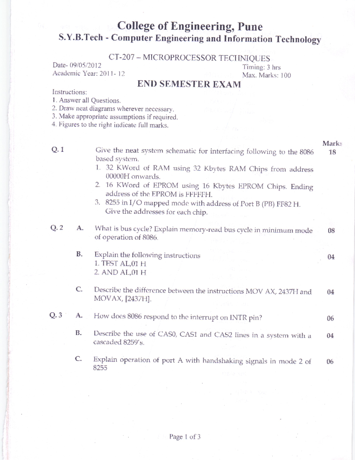 Microprocessor 2-Electrical - Digital Electronics & Microprocessor ...