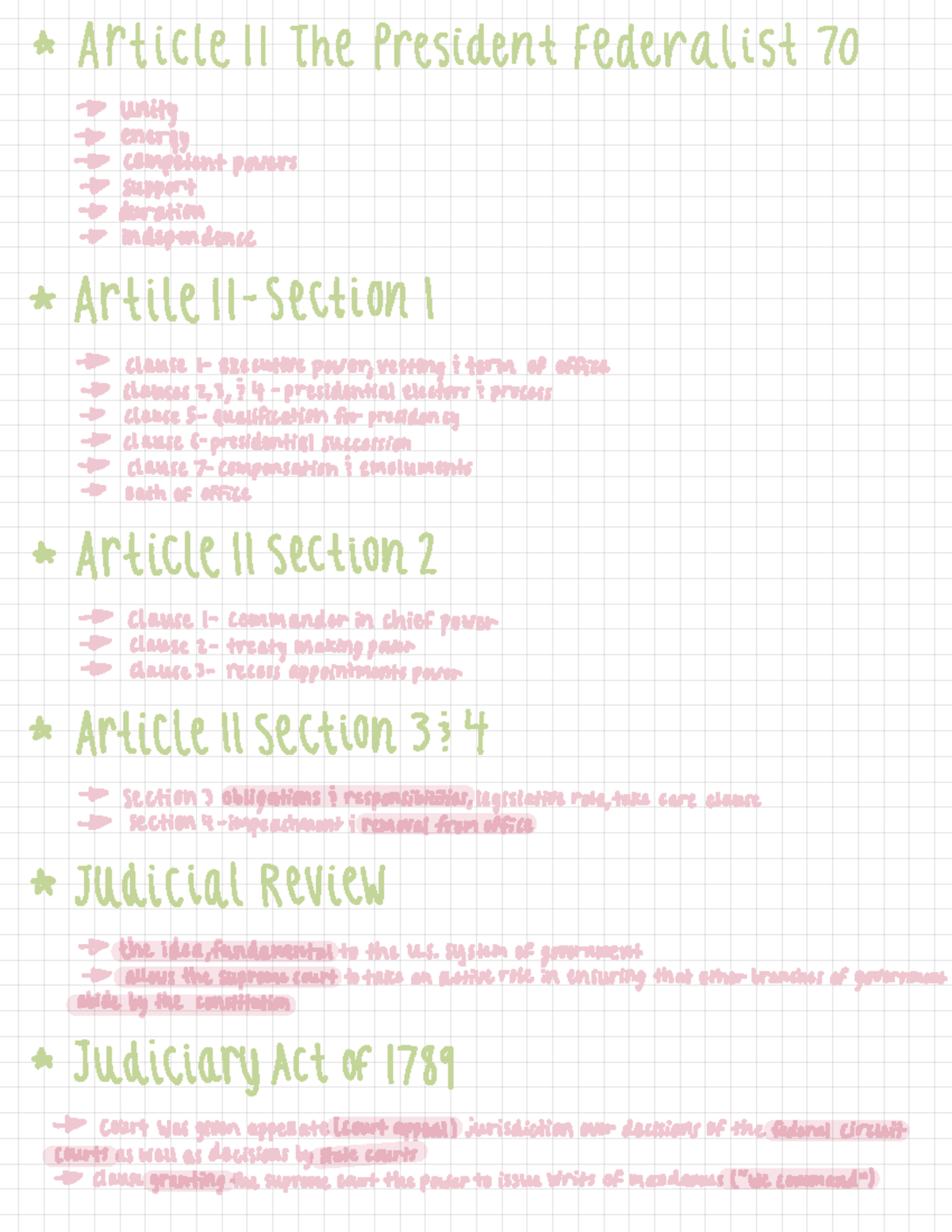POLS 2317 - POLS 2311 Unit 2 Constitution Powers - * Article 11 The ...