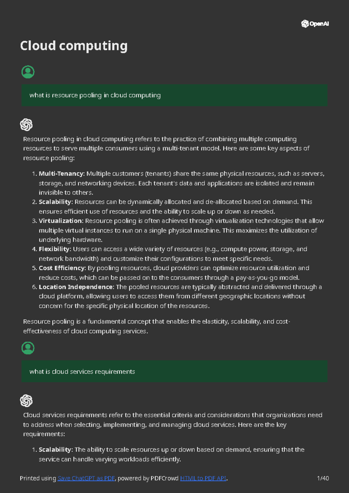 Inbound 129062772675212063 - Cloud computing Resource pooling in cloud computing refers to the ...