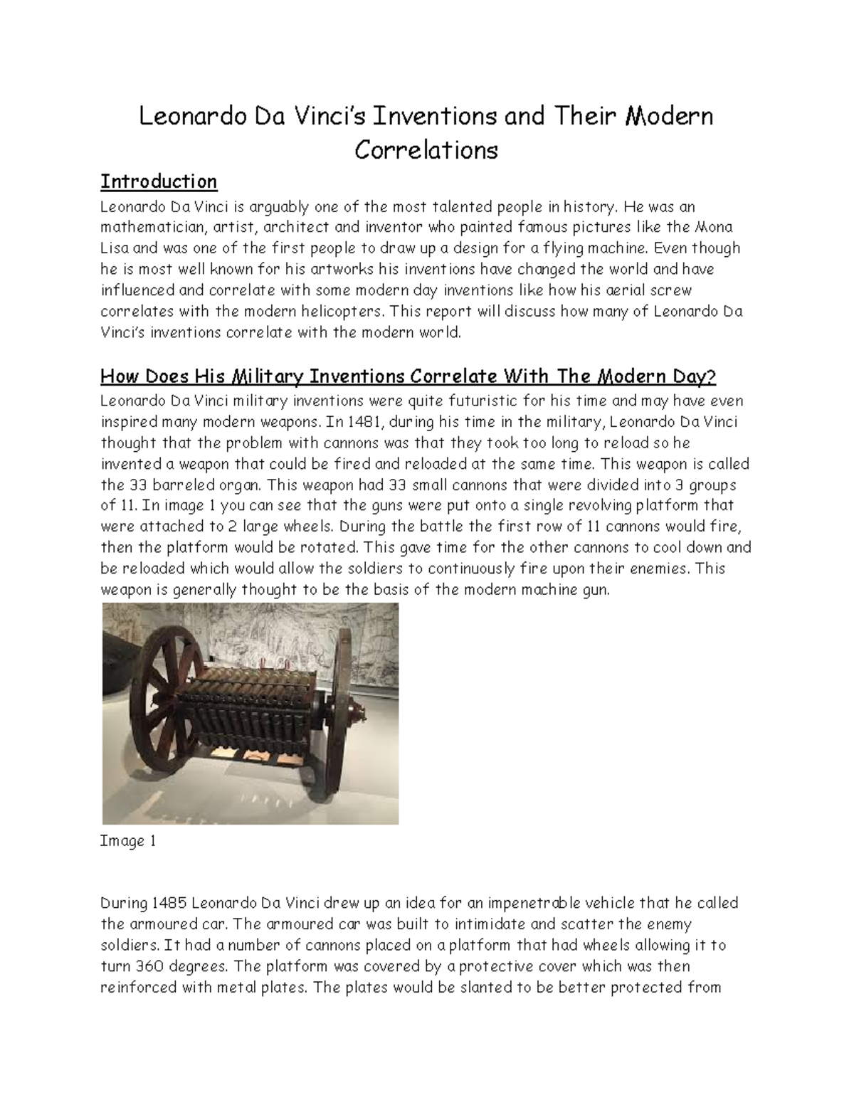 Kevin CAI - Medieval Research Project - Leonardo Da Vinci’s Inventions ...