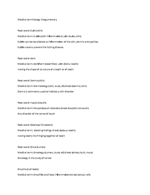 Chapter 3 root terms - notes - Chapter 3 root terms Root word: Reni ...